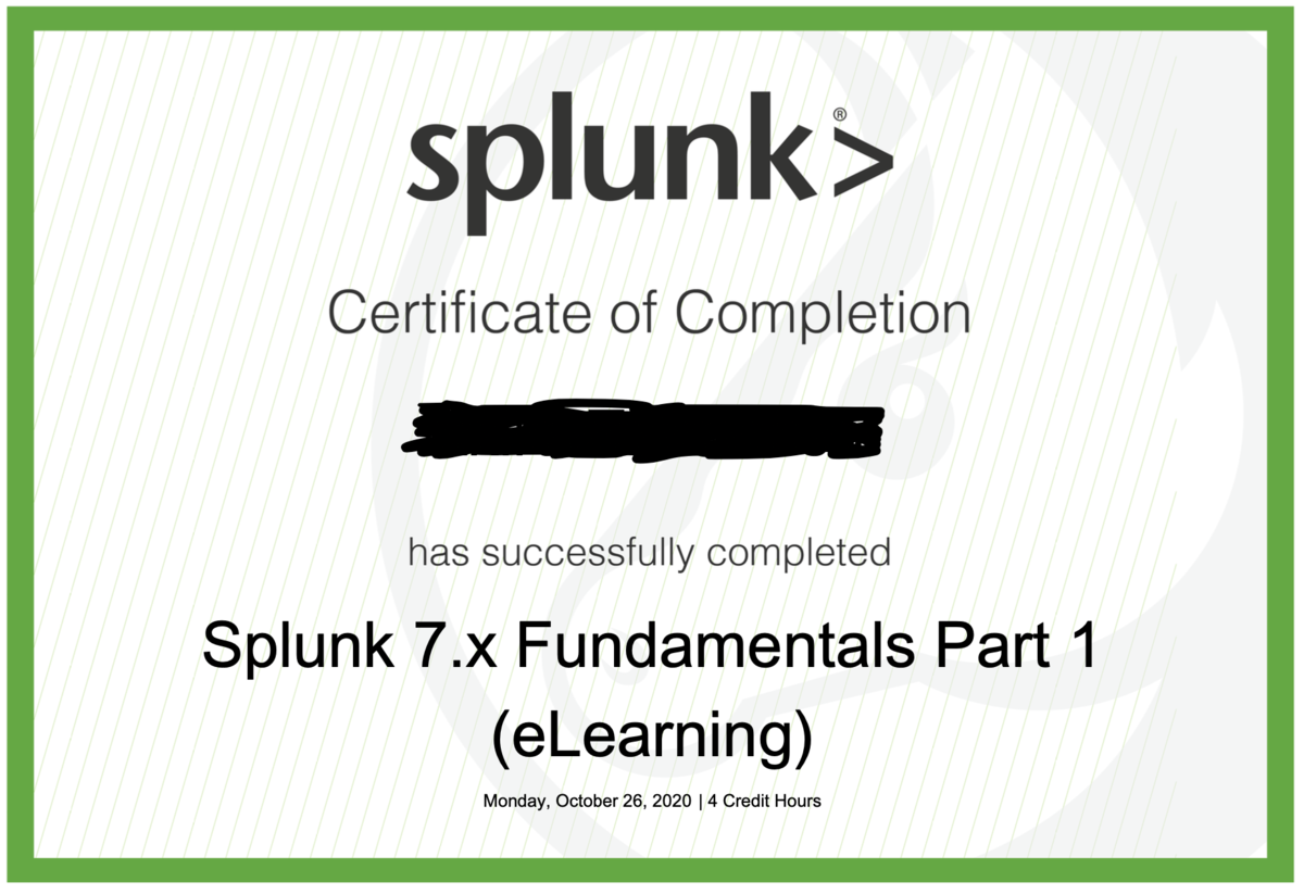 Splunkの無料Eラーニング「Splunk Fundamentals 1」で基礎を学んでみた。 - Bibo-log