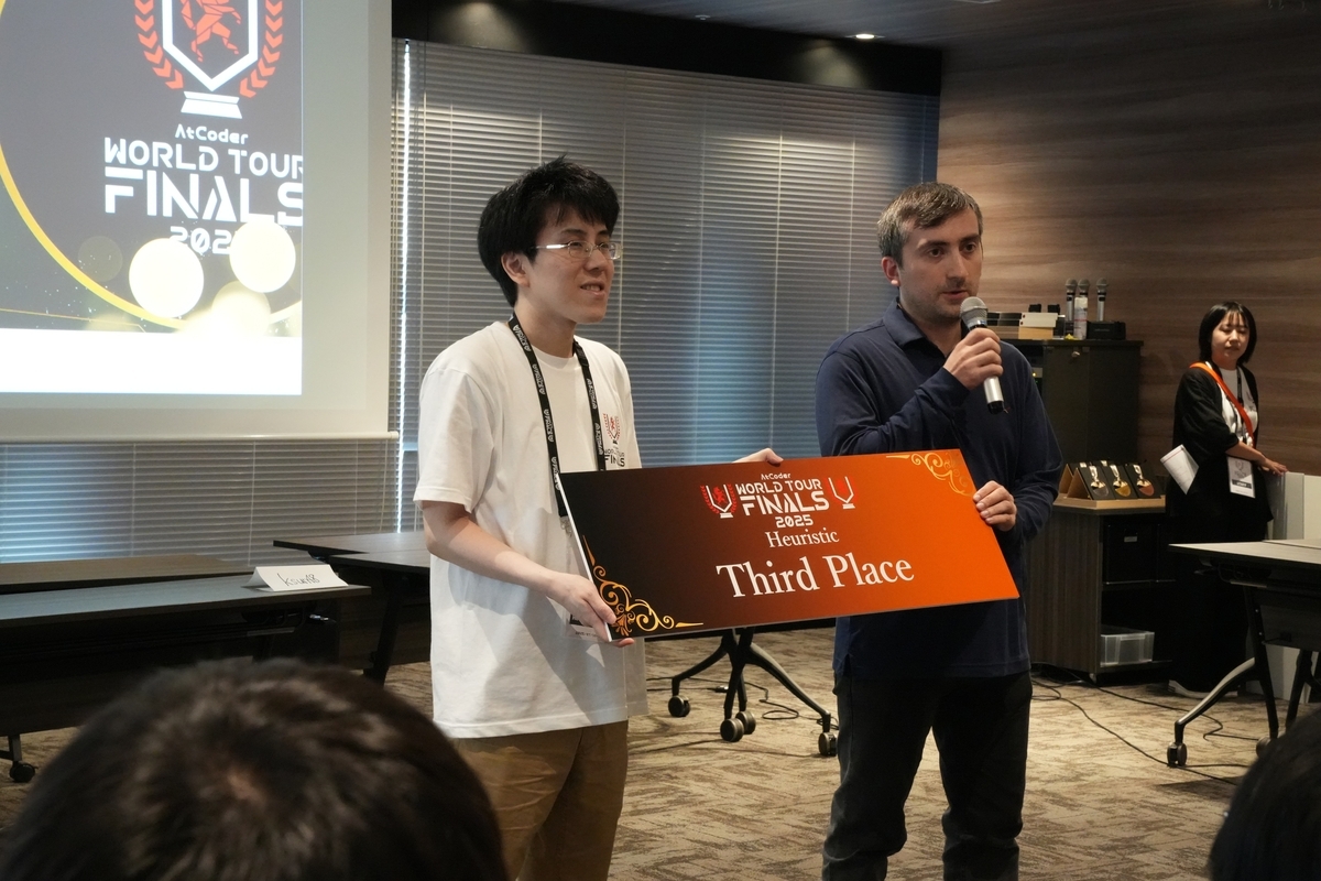 AtCoder World Tour Finals 2025 Algorithm 当日フォト - AtCoderInfo