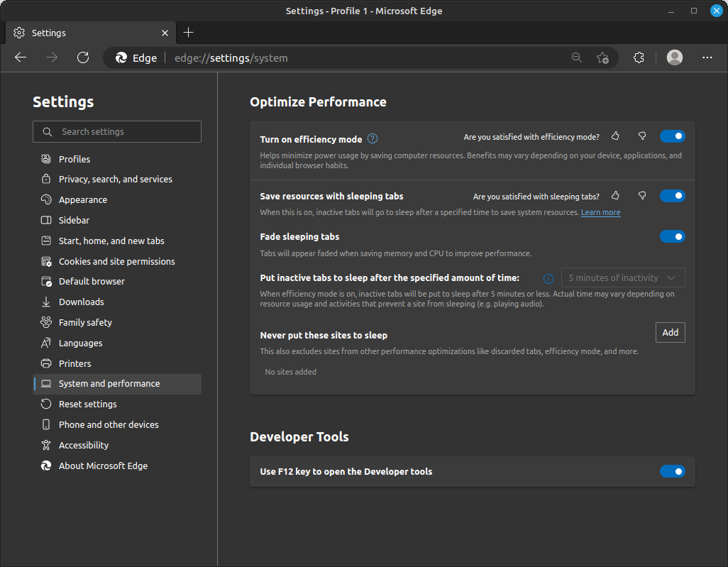 Microsoft Edge - Version 110.0.1587.41 (Official build) (64-bit) (Linux ...