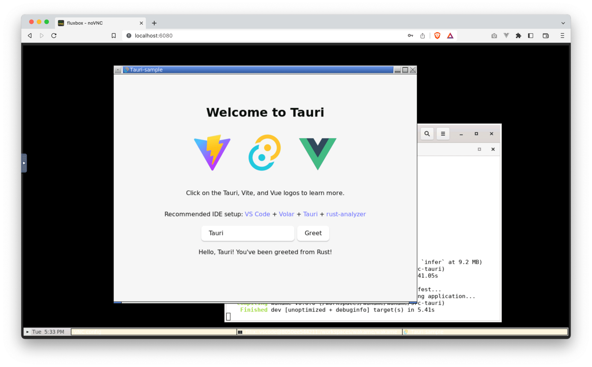 Dev Container で Tauri を用いた GUI 開発 - みーのぺーじ