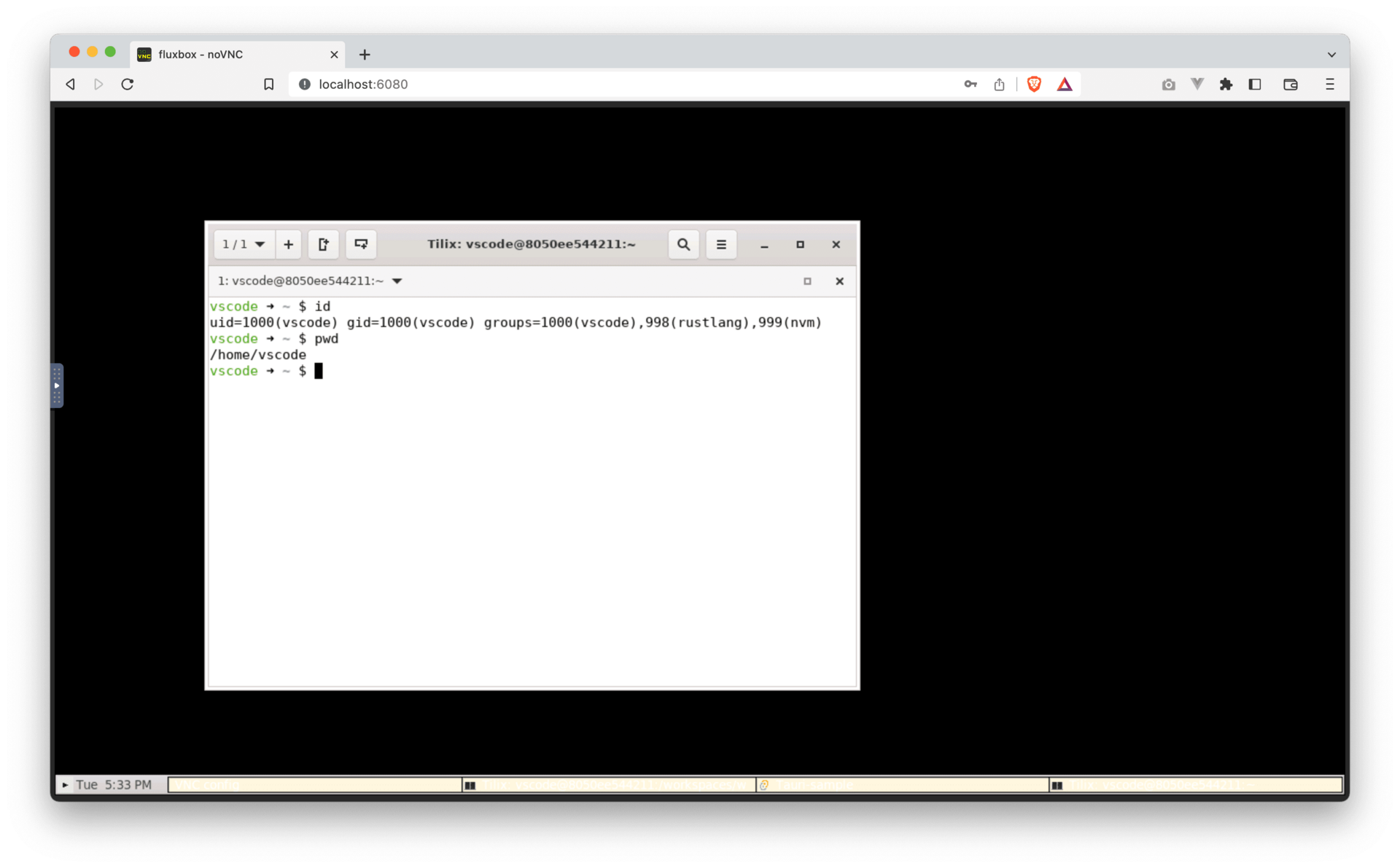Dev Container で Tauri を用いた GUI 開発 - みーのぺーじ