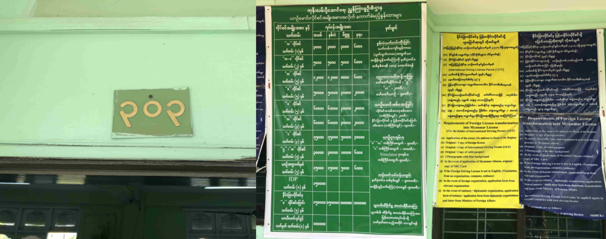 How to get Myanmar Driving License #3 - Latitude 17 Degrees North