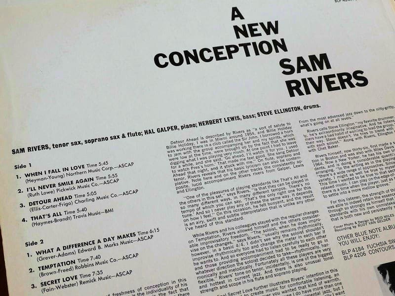 思い違いのBLUE NOTE4249 ・・・・・ A NEW CONCEPTION / SAM RIVERS - jazz and ...