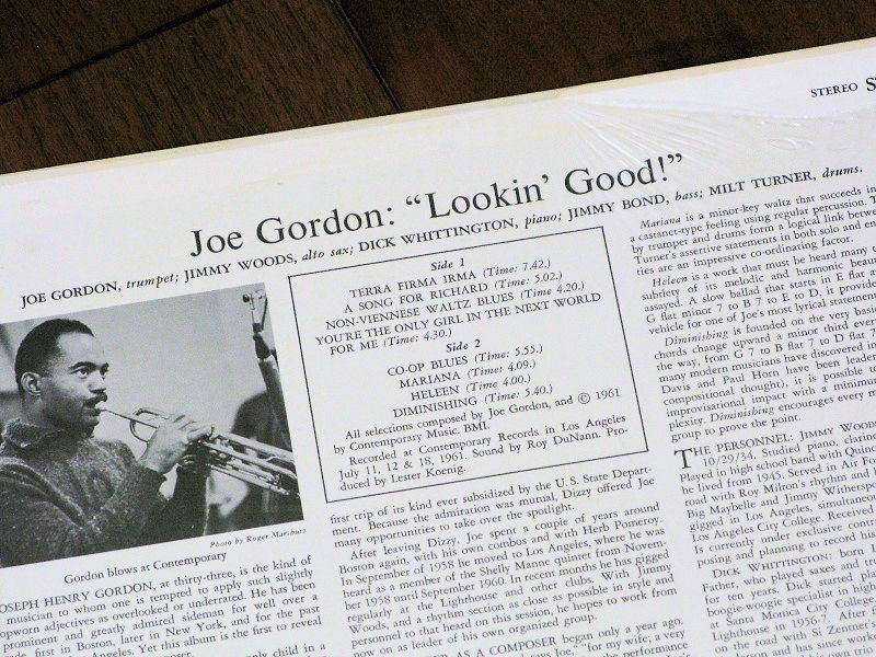 FEELIN' GOOD ! ・・・・・ LOOKIN’ GOOD ！ / JOE GORDON - jazz and freedom and ...