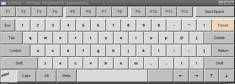 xvkbd：scpup64、upupbb/cc - 個人備忘