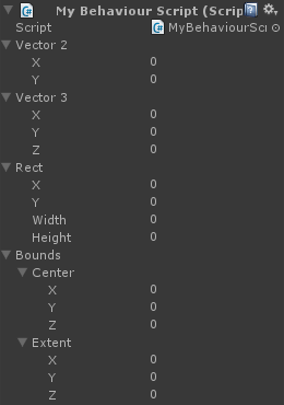 【Unity】Vector2型、Vector3型、Rect型、Bounds型の変数の値をInspectorで設定しやすくする ...