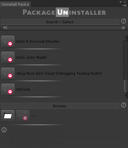 【Unity】.unitypackageからインポートしたアセットを削除する「Package Uninstaller」 - コガネブログ