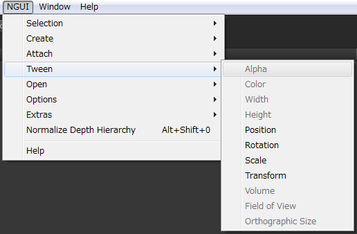 【Unity】NGUI「CONTEXT MENUS」翻訳 - コガネブログ
