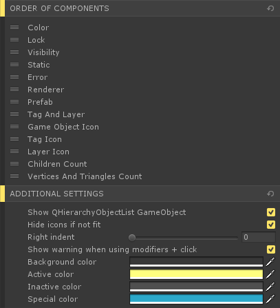 【Unity】Hierarchy を拡張する多機能アセット「QHierarchy」紹介（$25.00） - コガネブログ
