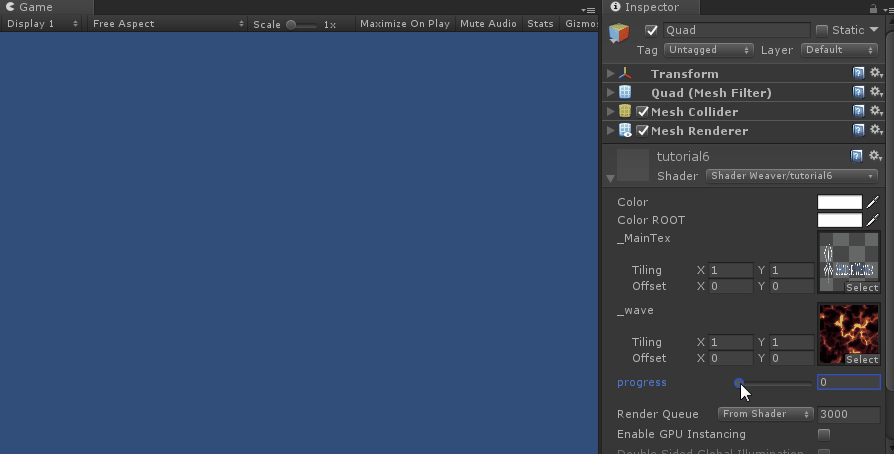 【Unity】「Shader Weaver」チュートリアル6 - 少しずつ浮かび上がる文字を作る - コガネブログ