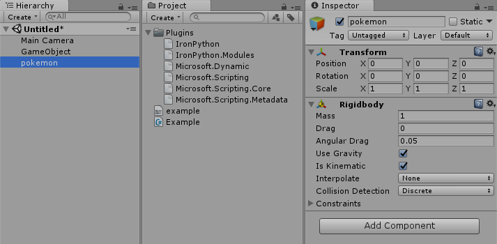 【unity】「ironpython」で Python から Unity Api を呼び出す方法 コガネブログ
