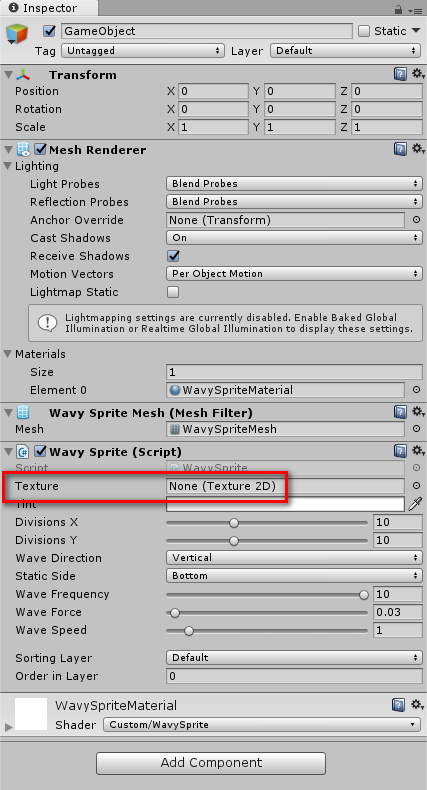 【Unity】波打つスプライトを実装できる「WavySprite」紹介（無料） - コガネブログ