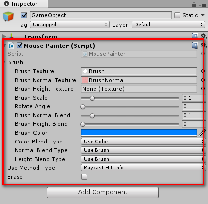 【Unity】スプラトゥーンのようにテクスチャに色を塗ることができる「Ink Painter」紹介（無料） - コガネブログ