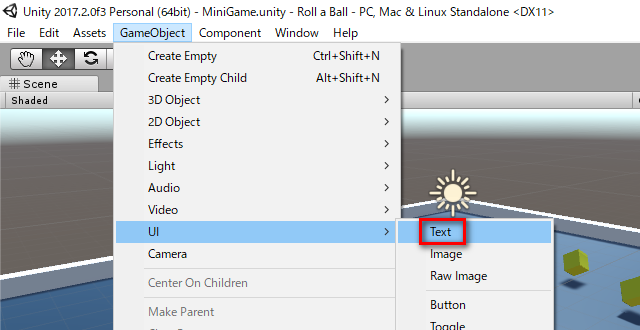 【Unity 入門】【チュートリアル】玉転がしゲームを作る 7. スコアとリザルトの UI の作成 - コガネブログ