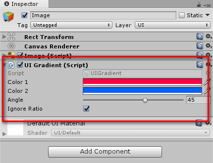 【Unity】uGUI でカラーグラデーションが使用できる「UI Gradient」紹介 - コガネブログ