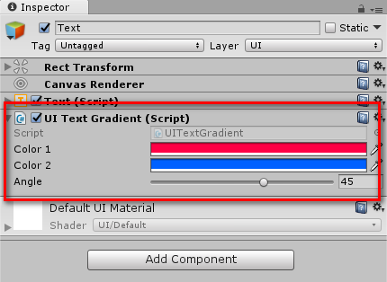 【Unity】uGUI でカラーグラデーションが使用できる「UI Gradient」紹介 - コガネブログ