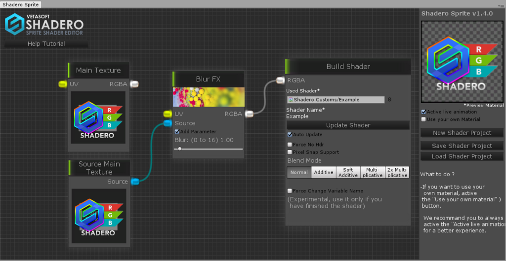 【Unity】「Shadero Sprite」FX ノード紹介 - コガネブログ