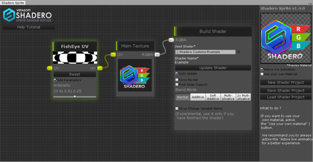 【Unity】「Shadero Sprite」UV ( FX ) ノード紹介 - コガネブログ