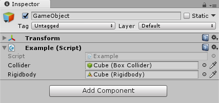 【Unity】Inspector のパラメータの欄に GetComponentInChildren ボタンを追加する Attribute - コガネブログ