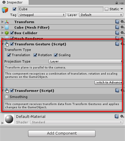【Unity】タッチジェスチャを簡単に実装できる「TouchScript」の基本的な使い方を紹介 - コガネブログ