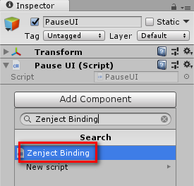 【Unity】【Zenject】シーン内のコンポーネントの参照を自動で設定する方法 - コガネブログ