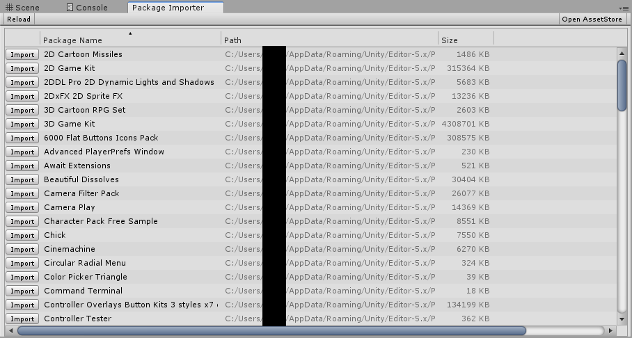 【Unity】Asset Store からダウンロード済みの .unitypackage を一覧表示してインポートできる ...