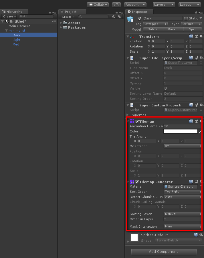【Unity】Tiled Map Editor で作成したマップを Unity のタイルマップに変換できる「SuperTiled2Unity」紹介 - コガネブログ