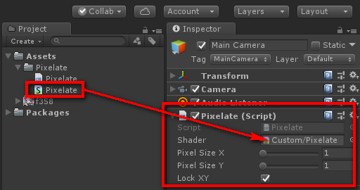 【Unity】画面全体にモザイクシェーダを適用できる「Pixelate post-effect/shader (Unity)」紹介 - コガネブログ