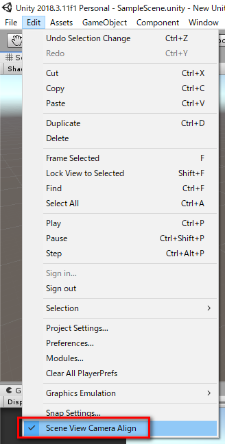 【Unity】Scene View のカメラの位置と角度をシーンのメインカメラに同期させるエディタ拡張 - コガネブログ