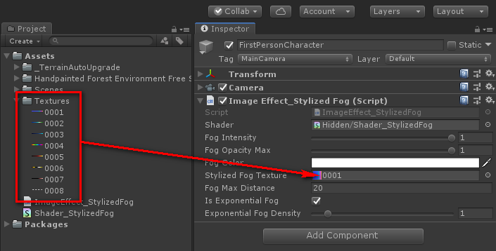 【Unity】距離に応じて色味を変更できるフォグのポストエフェクト「Stylized Fog」紹介 - コガネブログ