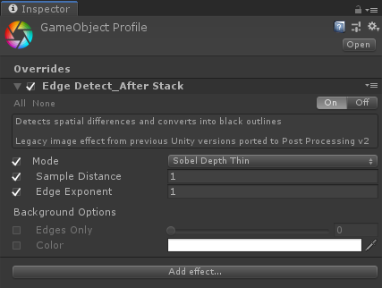 【Unity】Post Processing Stack v2 でエッジ検出を使用できる「EdgeDetect-PostProcessingUnity」紹介 - コガネブログ