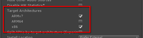 【Unity】Android の Target Architectures をスクリプトから変更する方法 - コガネブログ