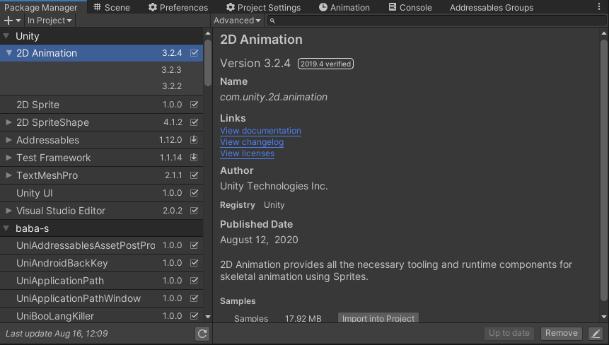 【Unity】SpriteBoneInfluenceListWidget.cs(82,24): error CS1061: 'SelectListView' does not contain ...