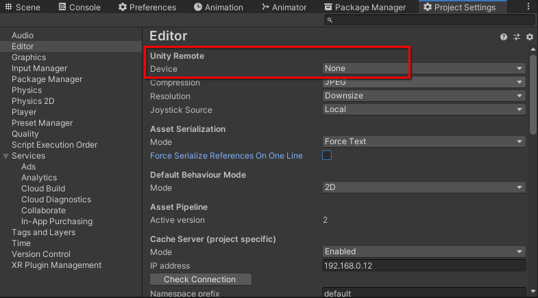 【Unity】CommandInvokationFailure: Unity Remote requirements check failed - コガネブログ