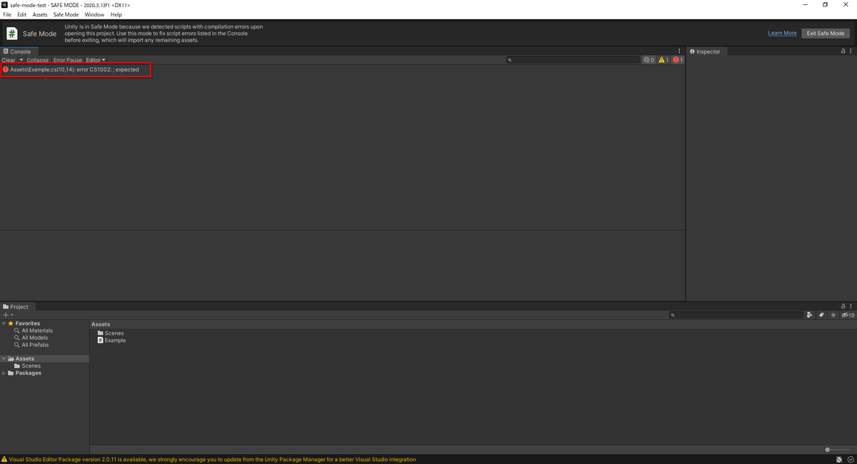 【Unity】Unity 起動時に「Enter Safe Mode?」と表示される場合 - コガネブログ