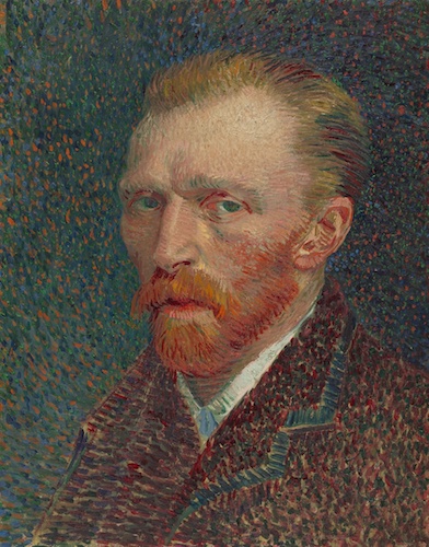 ゴッホ《点描の自画像》〜神経まで見える、点描自画像のざわめく迫力 - アートの聖書