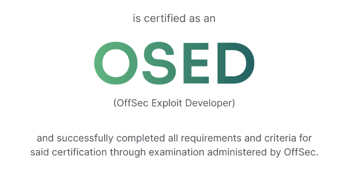 OffSec資格 「OSED」合格体験記 - NFLabs. エンジニアブログ