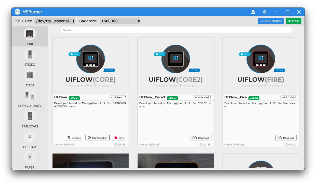 M5Stack Basicセットアップ (2021年version) - BANBARA STUDIO
