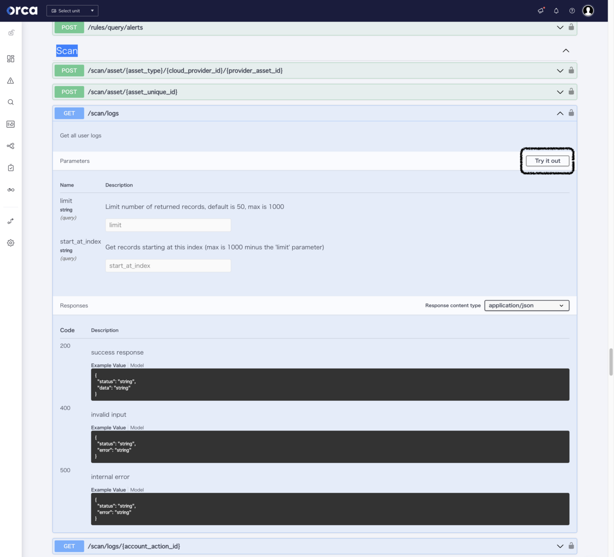 Orca Security コンソール画面 から APIを実行してみた - ForgeVision Engineer Blog