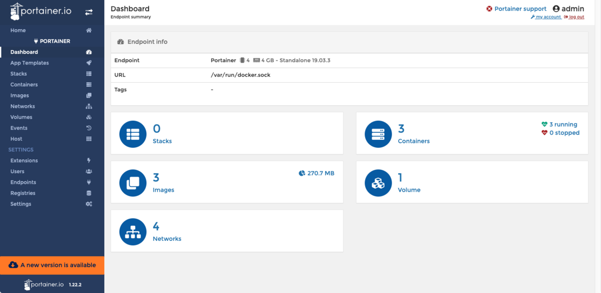 Portainer でらくらく！GUI Docker - BBSakura Networks Blog