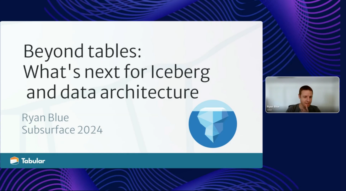 Subsurface 2024「テーブルを超えて：データアーキテクチャにおけるApache Icebergの次なるステップ」まとめ - Bering Note – formerly 流沙河鎮
