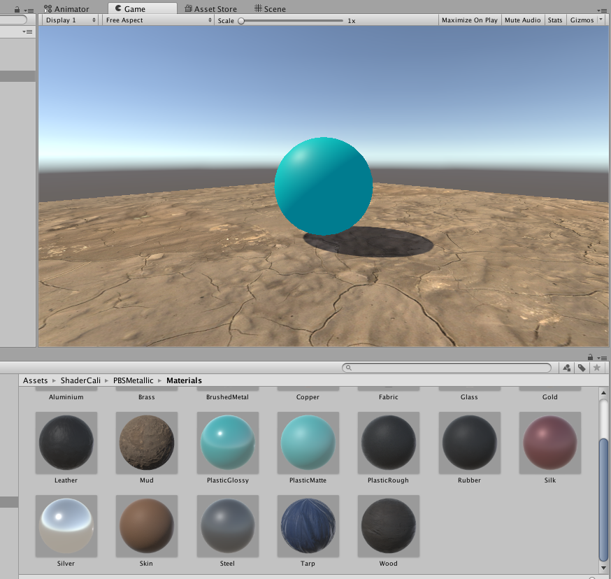 Shader Calibration Sceneを開く - トマシープが学ぶ