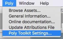 Poly toolkit for unity使った。 - トマシープが学ぶ