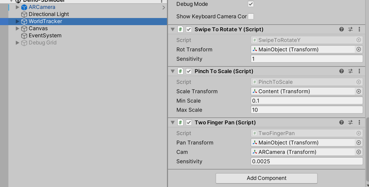 ImagineWebARアセットのWorldTracker【Unity】 - トマシープが学ぶ