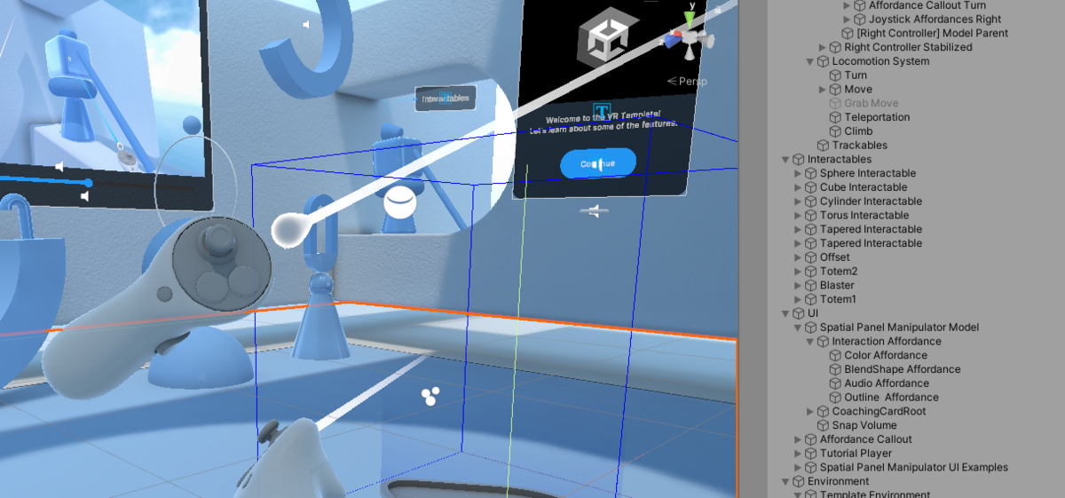 XR Interaction ToolkitのVRサンプルを見る - トマシープが学ぶ