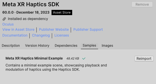 Haptics Studioを使って振動をUnityに取り込む【Meta】 - トマシープが学ぶ