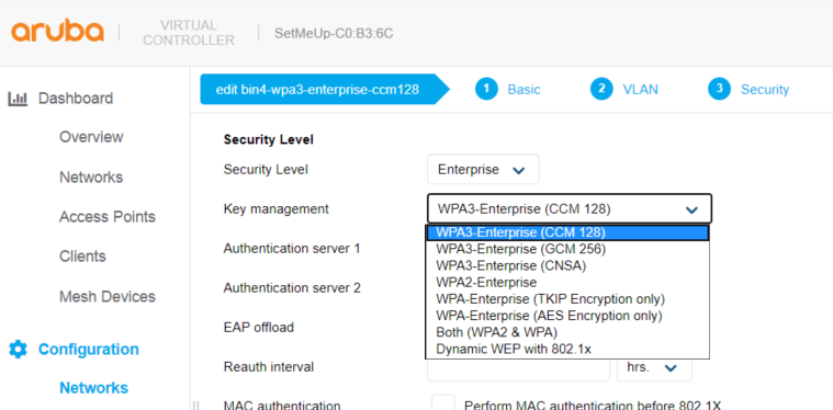WPA3-Enterprise Beacon - ネットワークエンジニアのブログ / Blog of Network Engineer