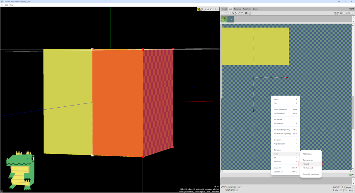 『Crocotile 3D』の紹介とローポリキャラクターを作成する際に使用した操作方法のTips集 - 何しよう？