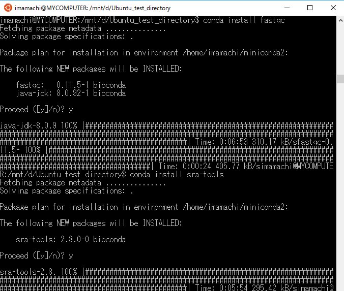 Windows10でNGS解析をやってみる - Bash on Ubuntu on Windows × Bioconda - いろいろ試してみる