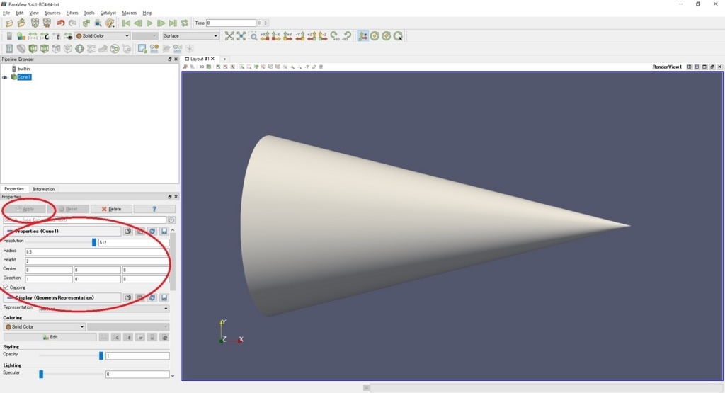 ParaViewで3Dオブジェクトを作成する - MRが楽しい